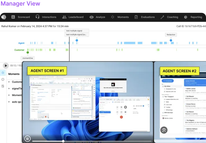 Contact Center Screen Recording Software | AI Solution